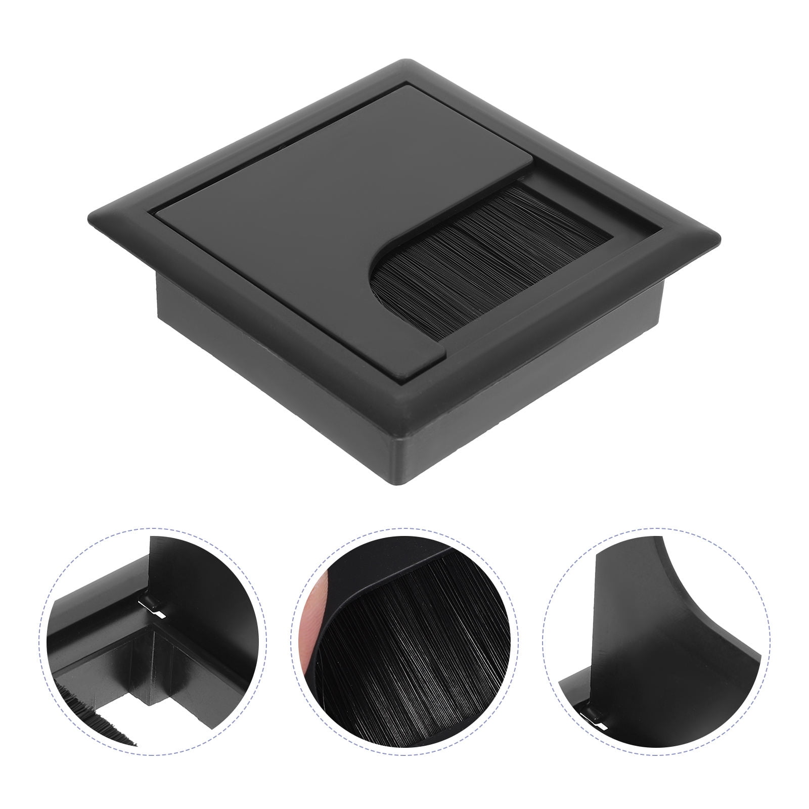 PBPBOX 4Set Black Desktop Cable Management Grommet for Home and Office ...