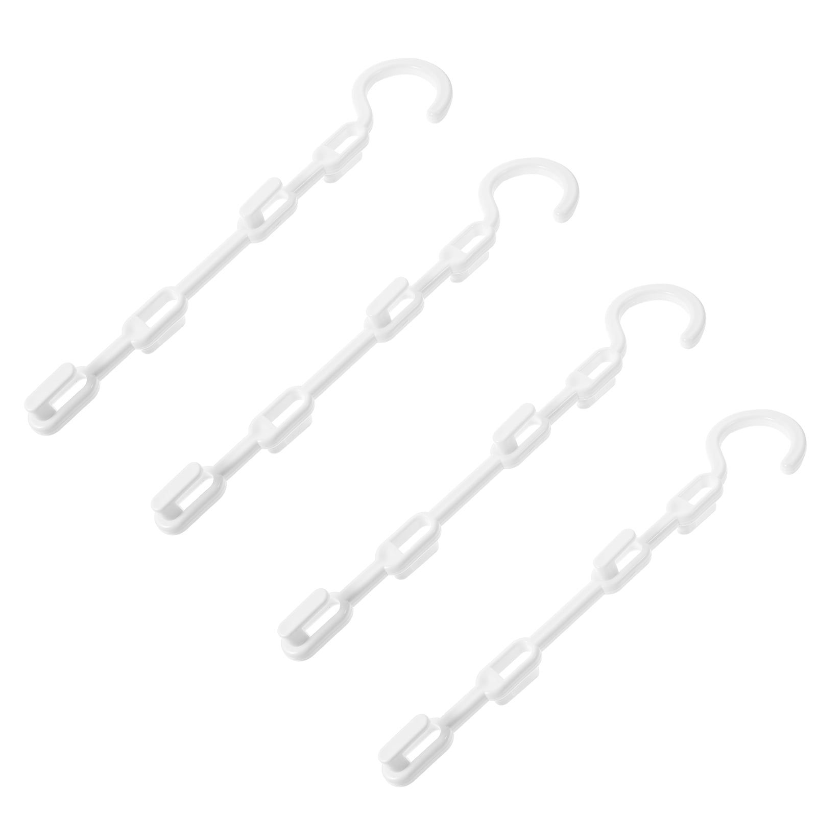 PBPBOX Vertical Stacking Clothes Hanger White ABS 4Pcs - Walmart.com