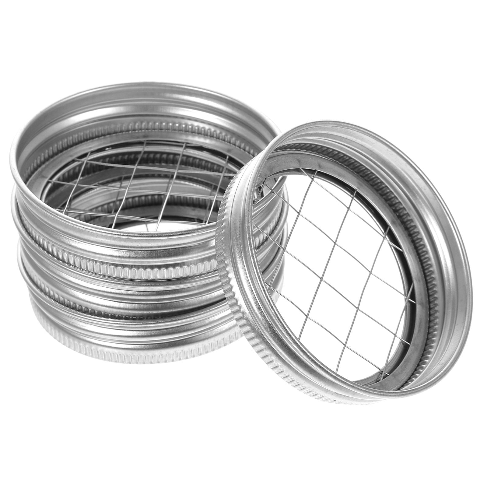 PBPBOX Flower Frog Lid Mason Flower Jar Lids Silver Stainless Steel ...