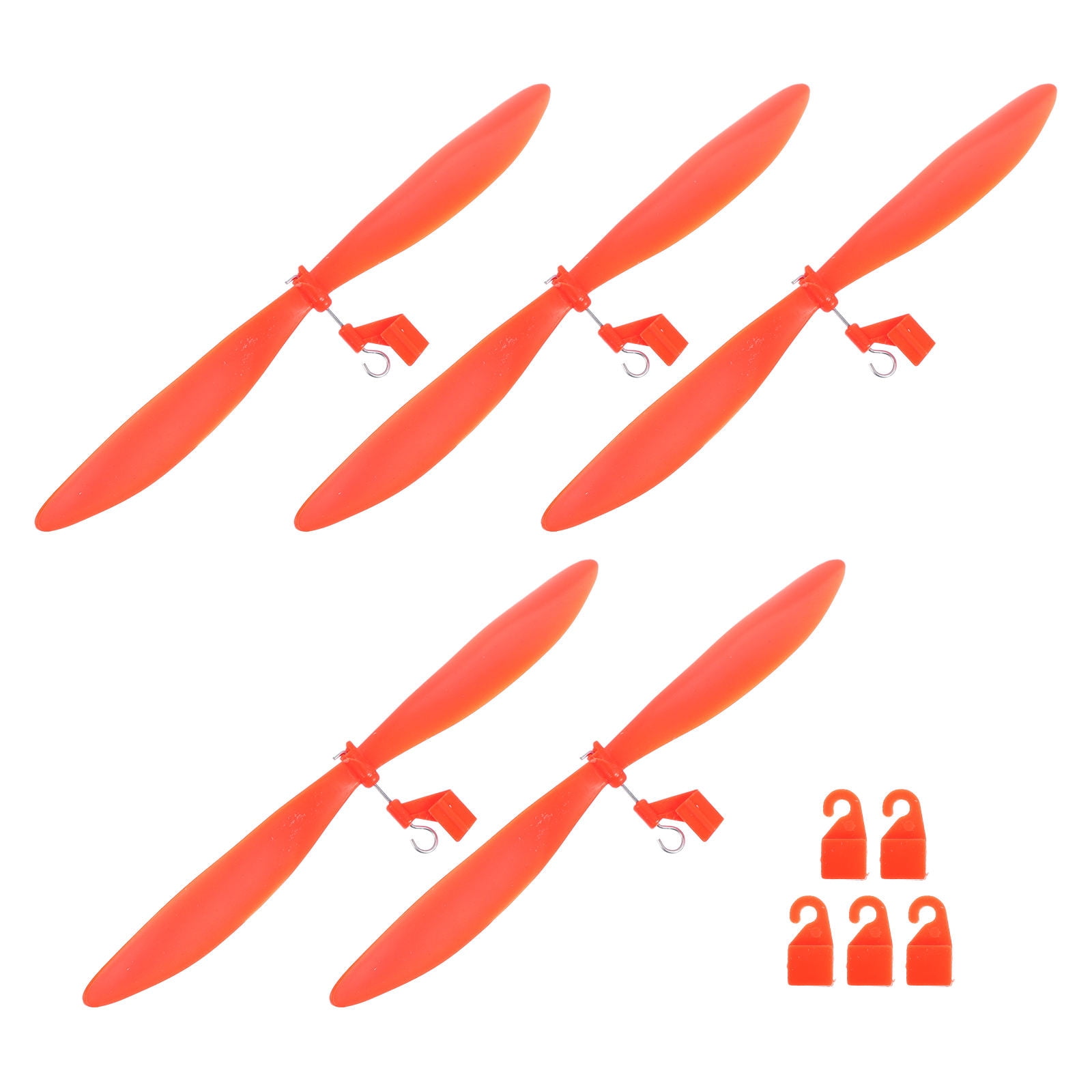 PBPBOX 5Sets Precision Red Plastic Propeller for Model Aircraft ...