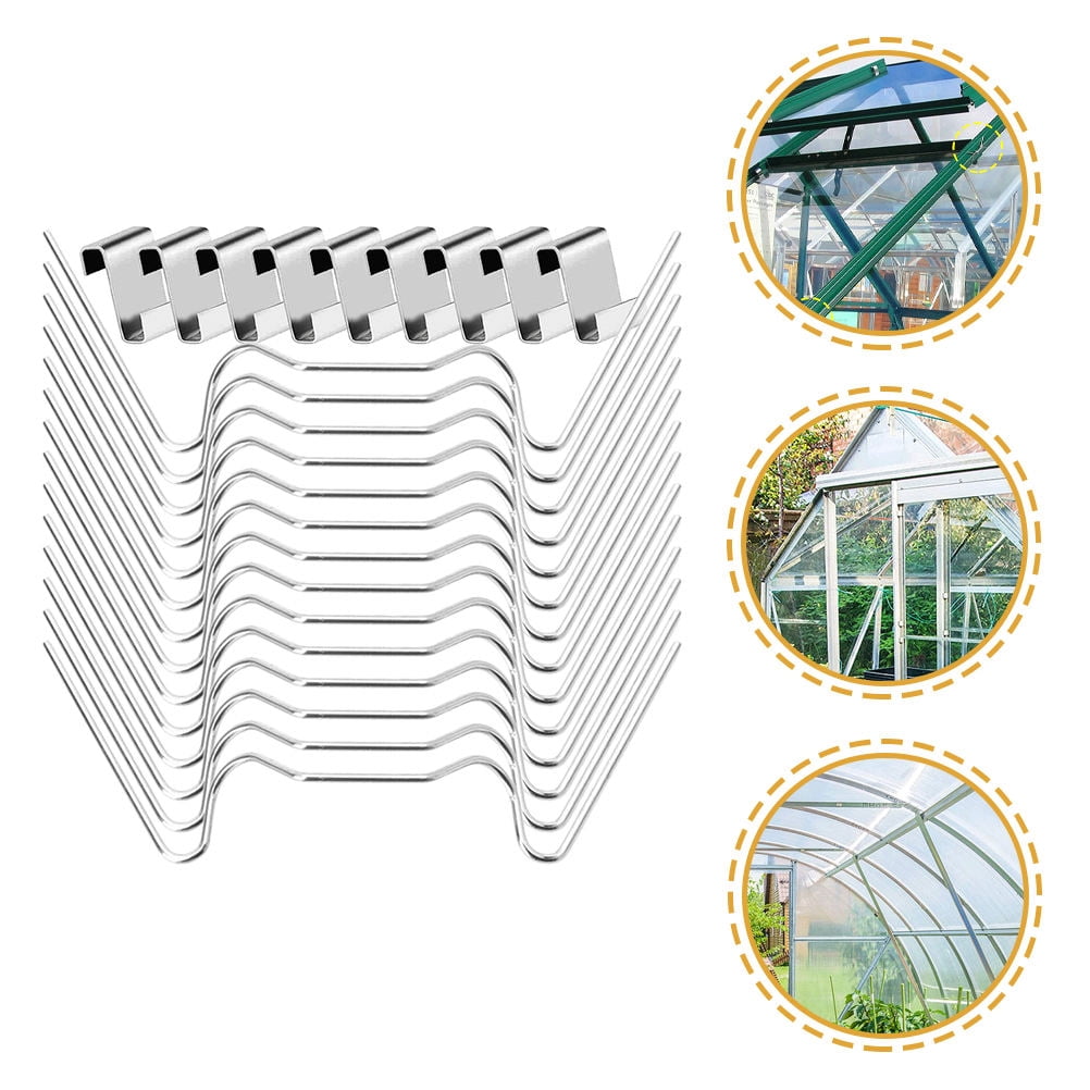 PBPBOX Steel W Wire Glass Clamps Fixing Glass Plates Greenhouse ...