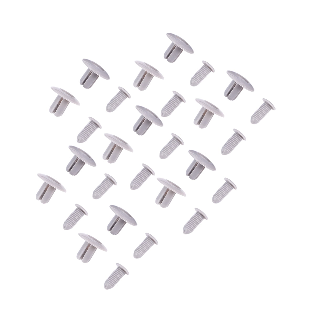 PBPBOX 50Pcs Automotive Rivet for Bumper Fixation Grey Plastic for ...