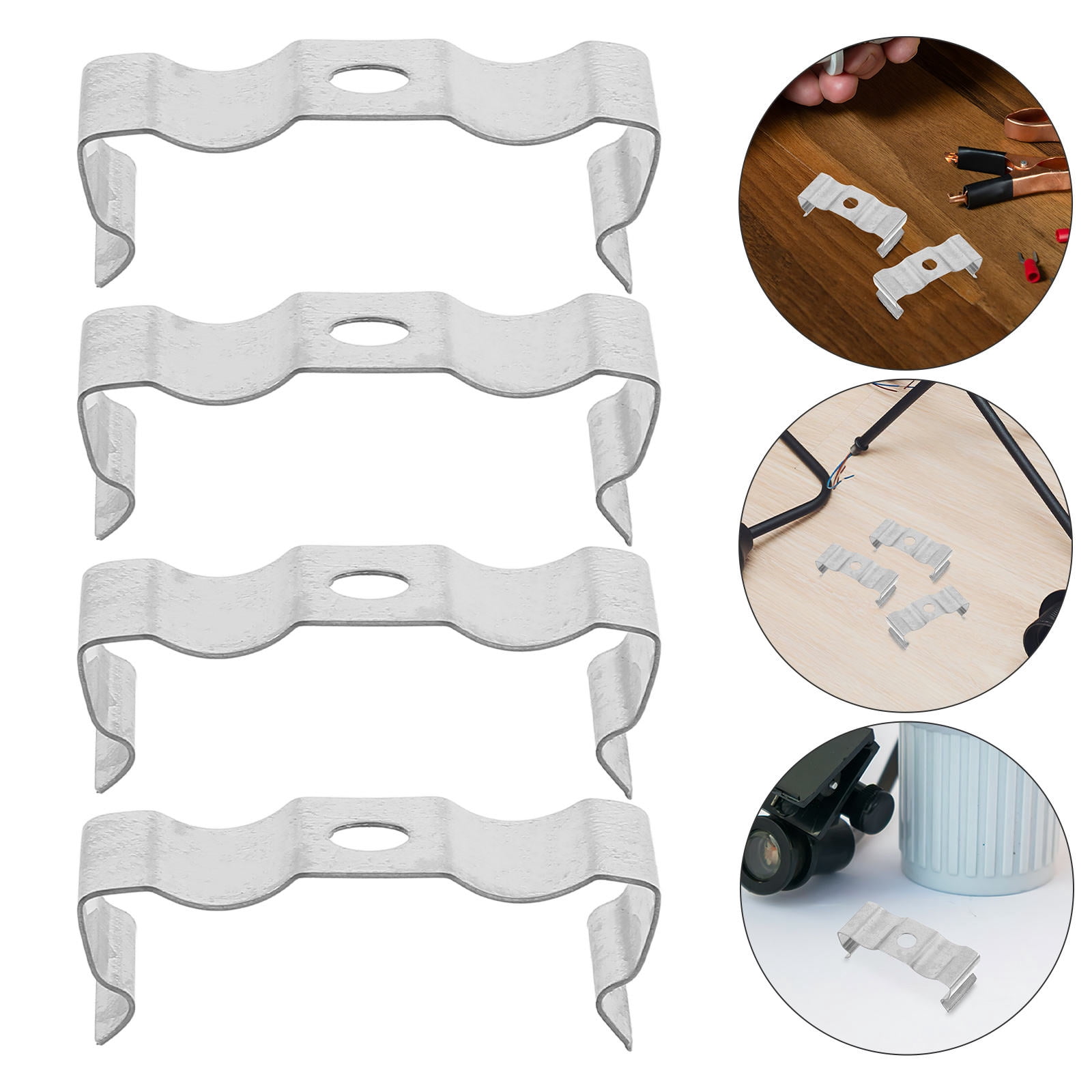 PBPBOX 50Pcs Manganese Steel Lamp Clamp for Socket Lamps Fluorescent ...