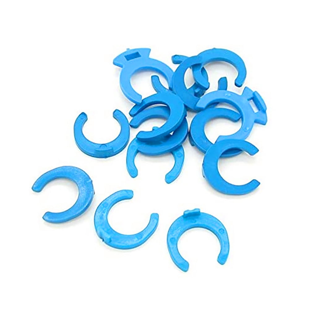PBPBOX 50Set Blue Plastic Water Filter Locking Clip for Leak Prevention ...