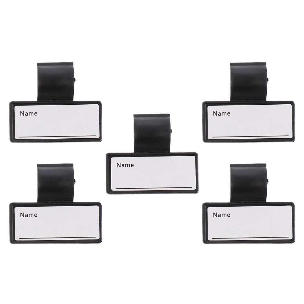 PBPBOX 5Pcs Black Stethoscope Label Clips ABS Plastic Name Tags for ...
