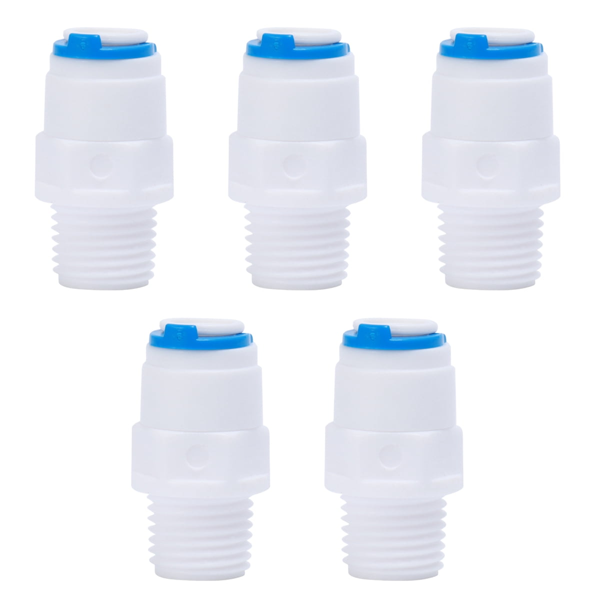 PBPBOX 5Pcs Tube Connector White PE Quick Connectors for Water Filter ...