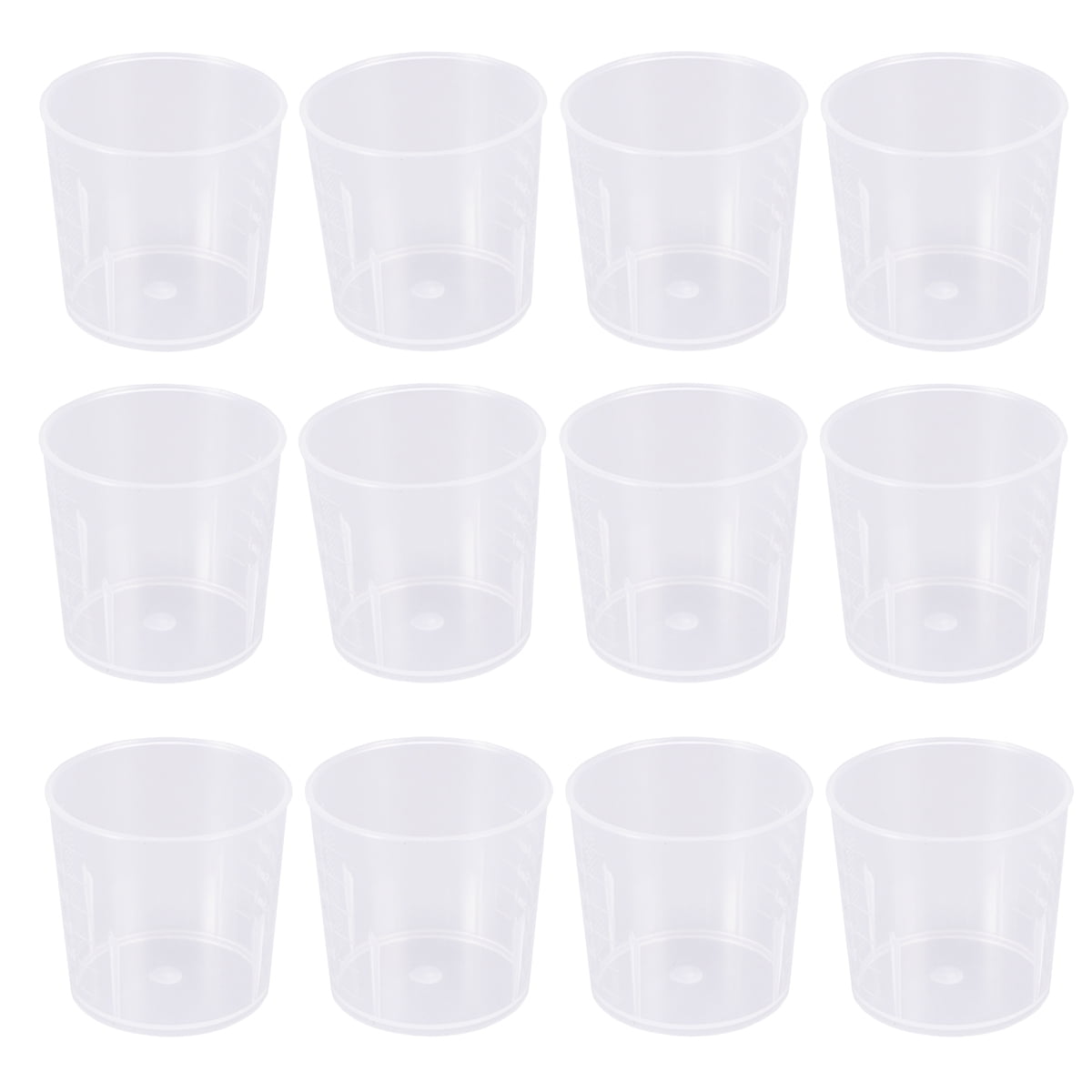 PBPBOX 60Set Clear Measuring Cup Graduated Transparent PP for School ...