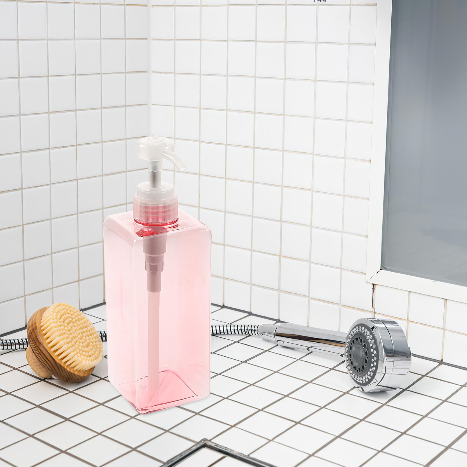 PBPBOX Pump Bottle PETG Refillable for Bathrooms 1Pcs 2.6x2.6x7.9in ...