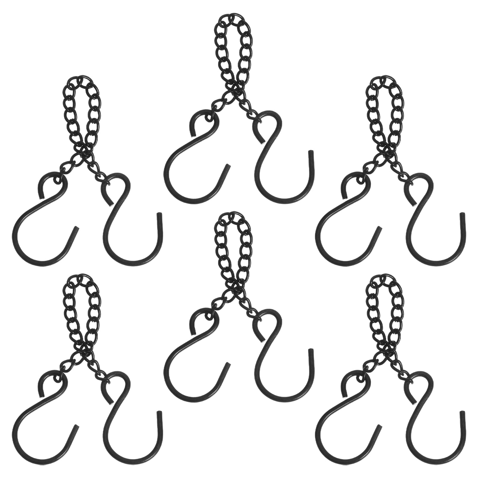 PBPBOX 6Pack Chain For Hanging Decorations Black Iron For Ornamental ...