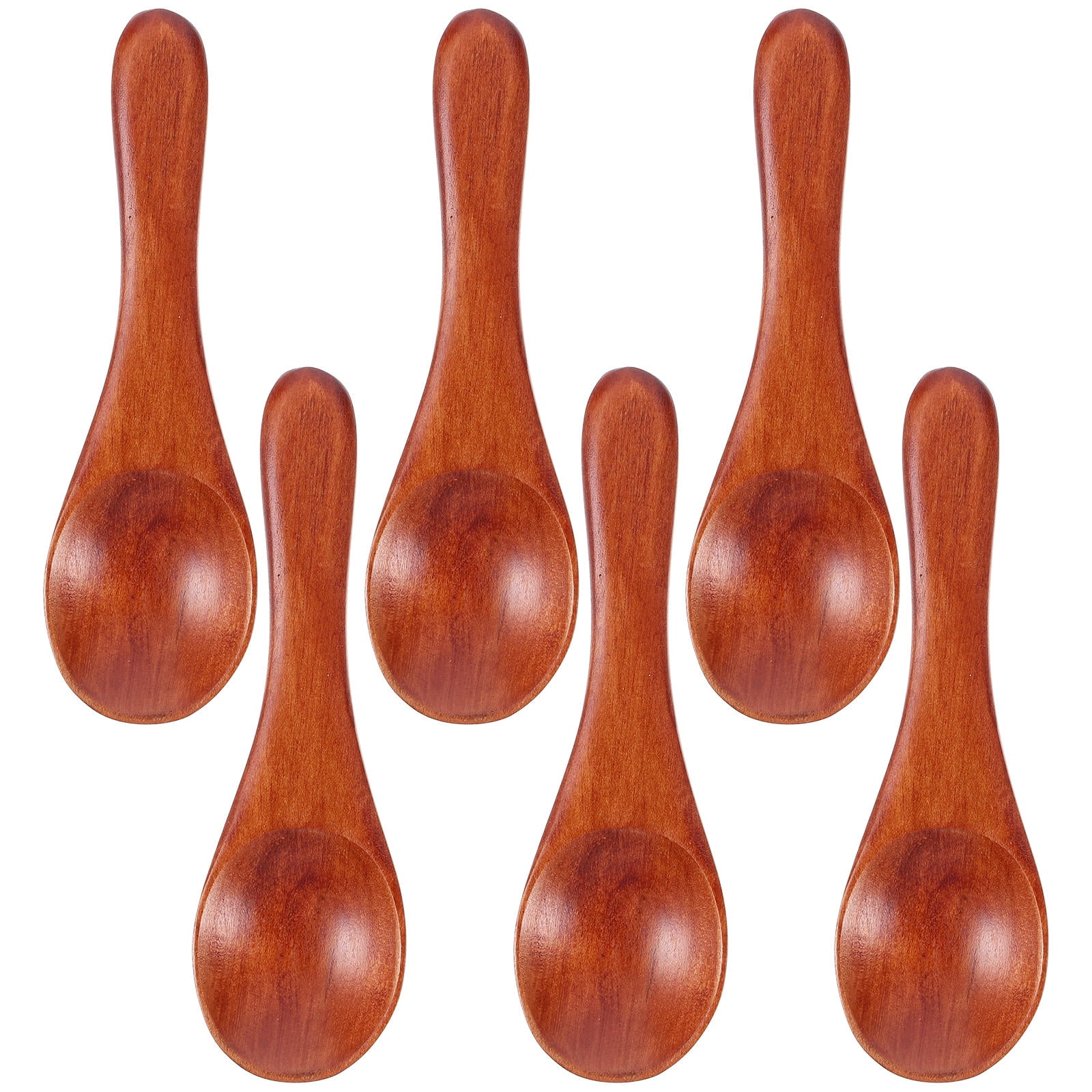 PBPBOX Small Spoon Wooden Spoons Coffee Wood 6Pcs - Walmart.com