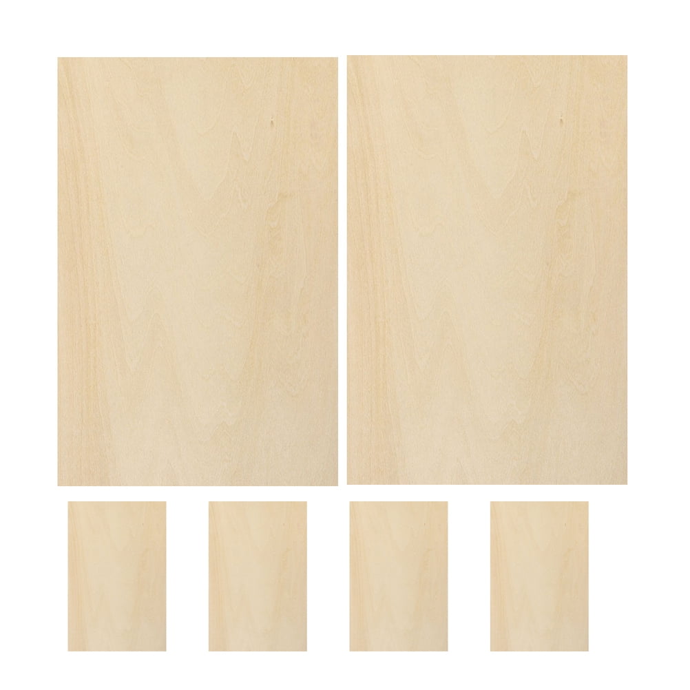 PBPBOX 6Set Wood Boards Plywood Craft Wood Boards For Beginners Khaki ...
