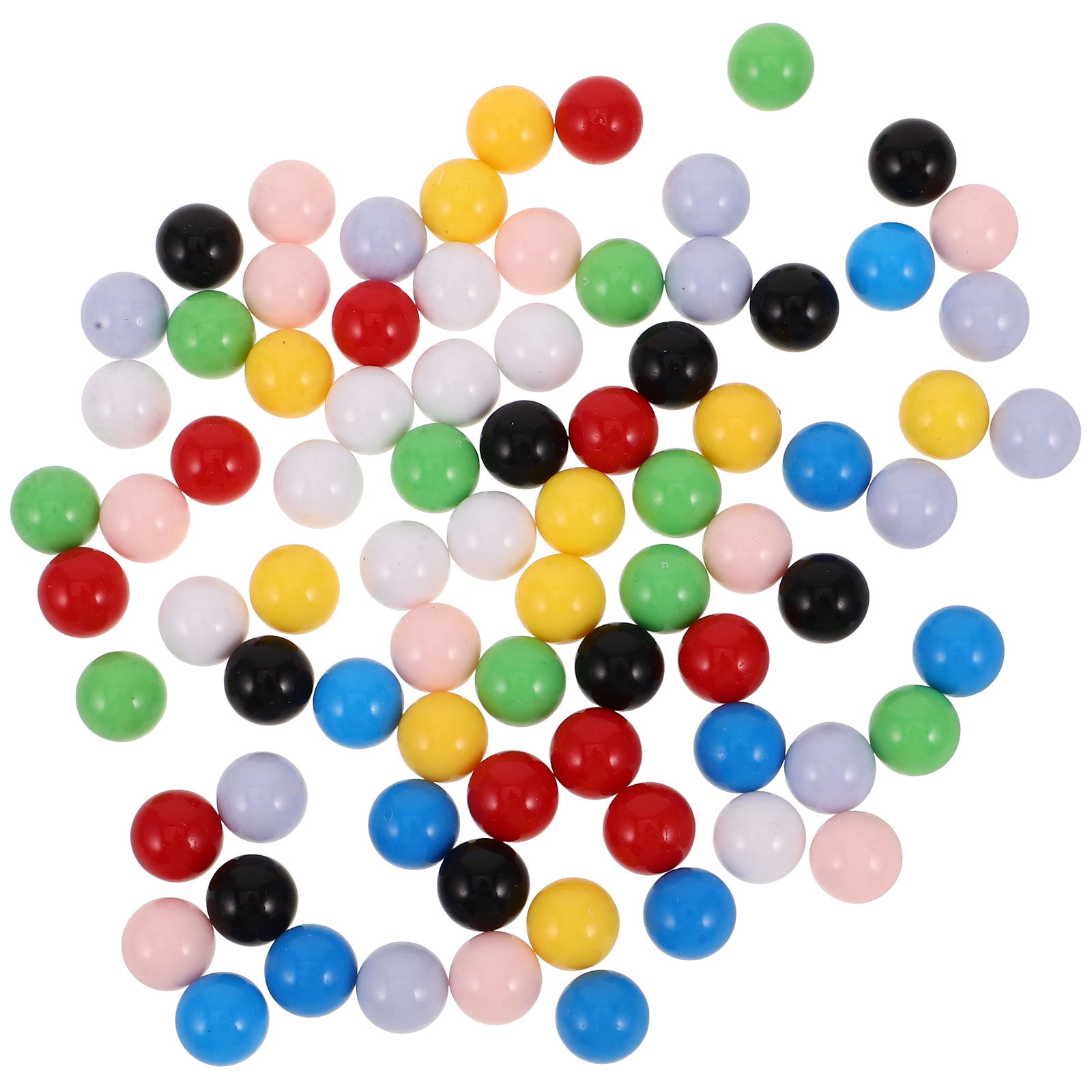 PBPBOX 80 Pcs Chinese Checkers Marbles Assorted Color Educational Tool ...