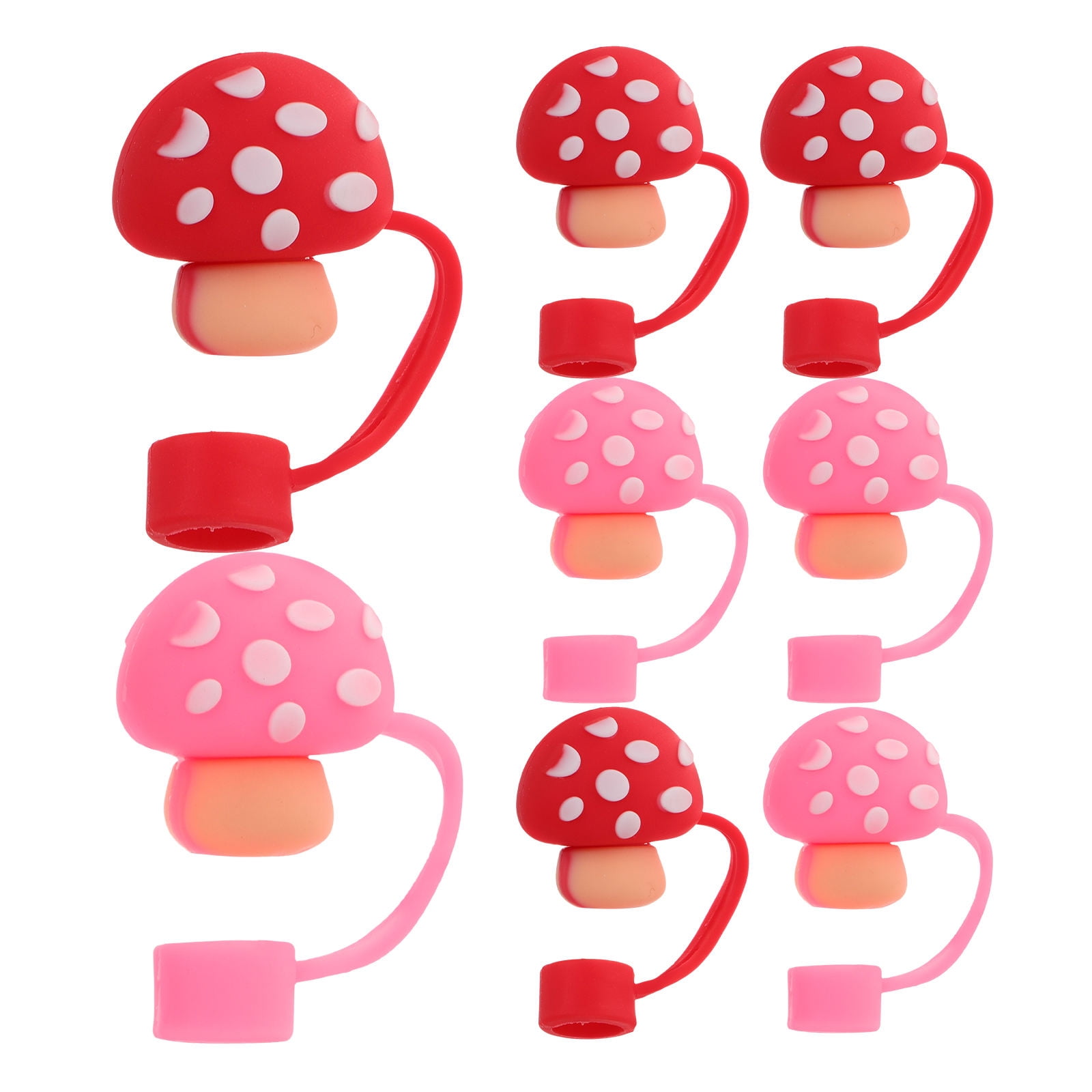 PBPBOX 8Pcs Cute Silicone Straw Toppers Minimalist Design for Everyday ...