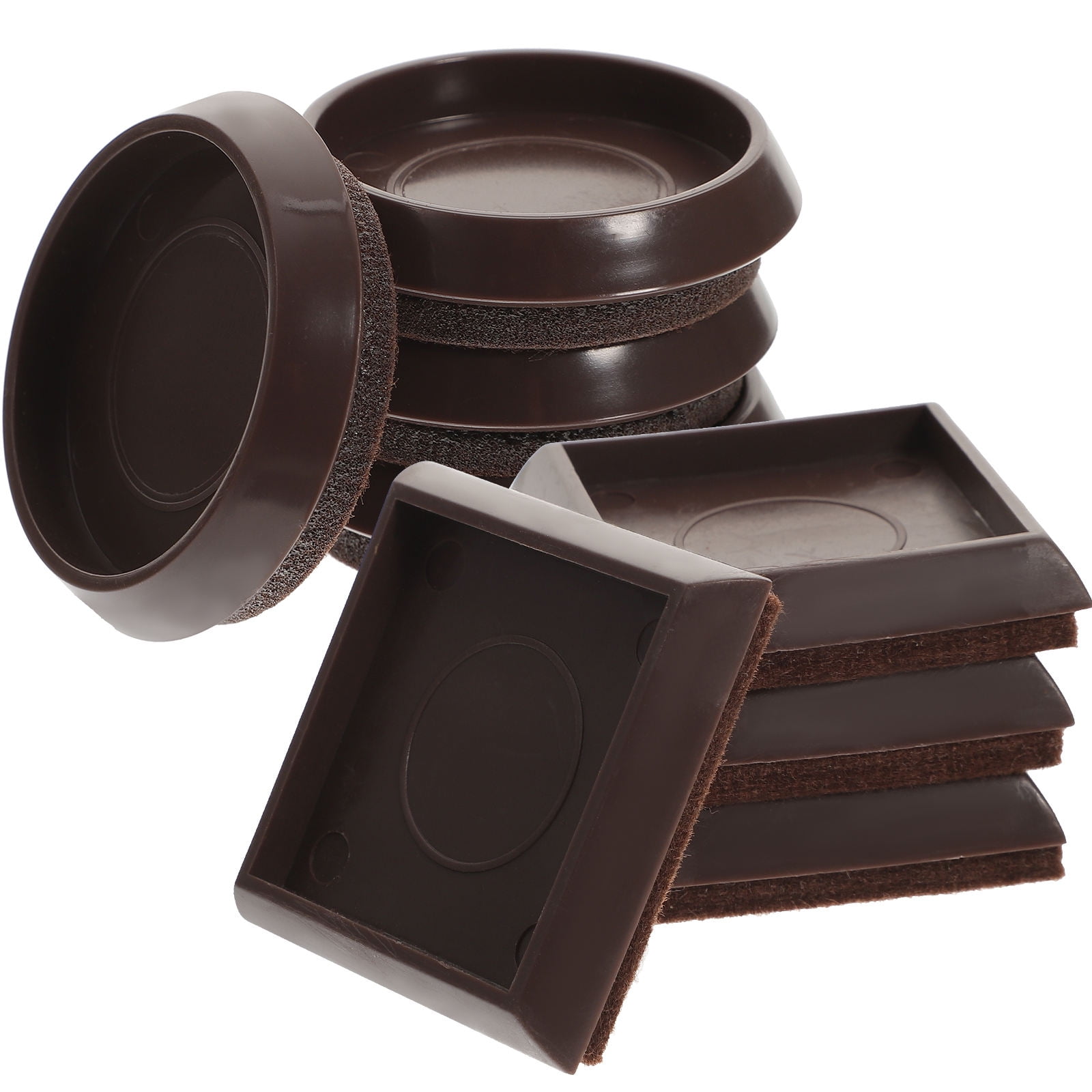 PBPBOX 8Pcs Non Slip Plastic Furniture Coasters for Home Use Wear ...