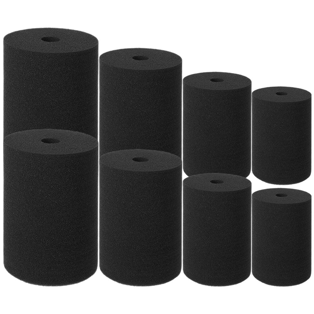 PBPBOX 8Pcs Reusable Cup Turner Sponge Inserts Black Cylinder Soft ...