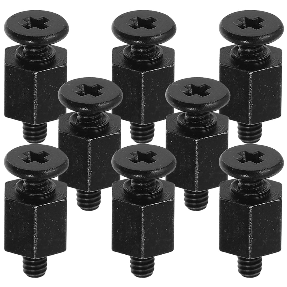 PBPBOX 8pcs Motherboards Screws Metal Black Hexagon Head for Fixing ...