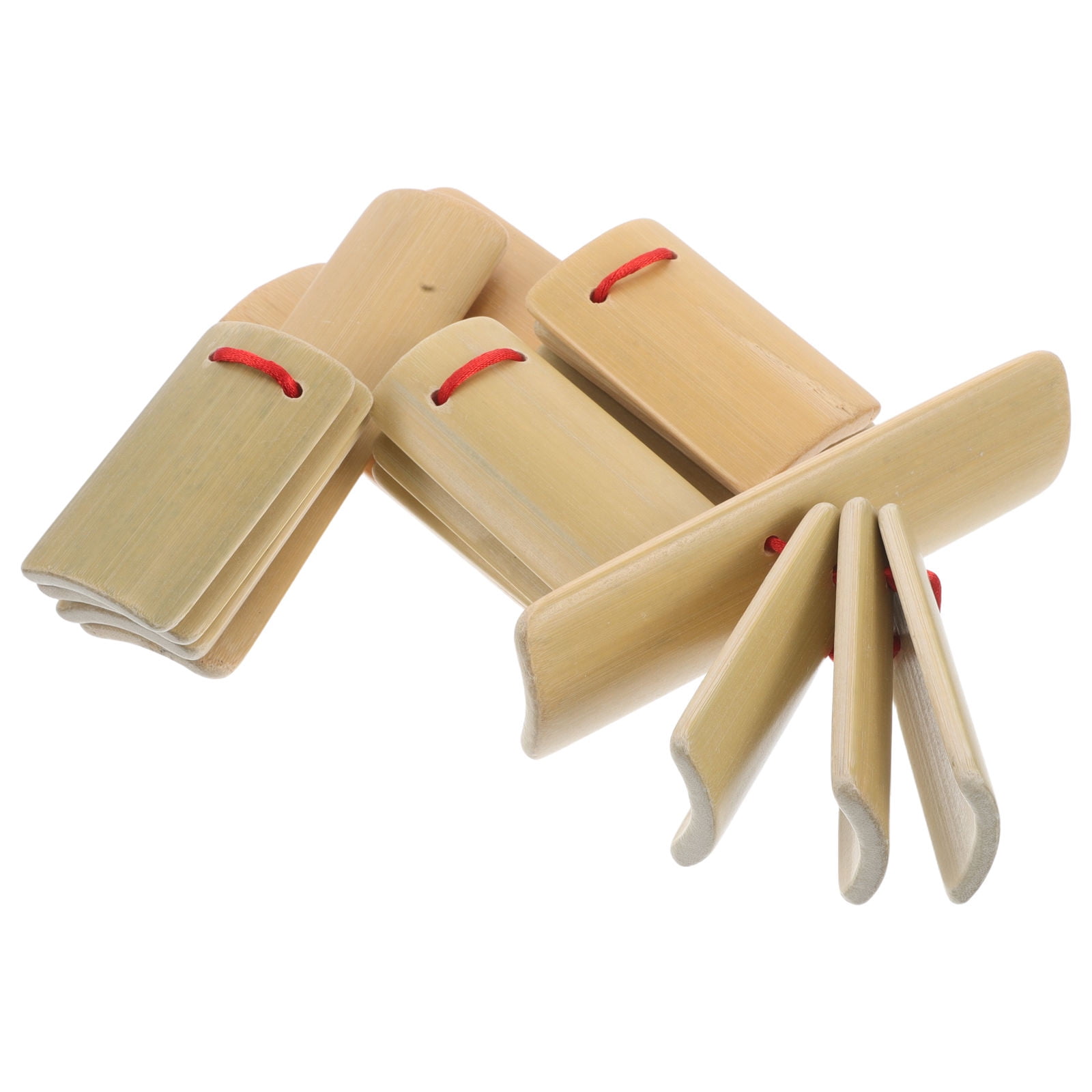 PBPBOX Castanets Musical Castanets Instrument Bamboo Clappers Beige ...