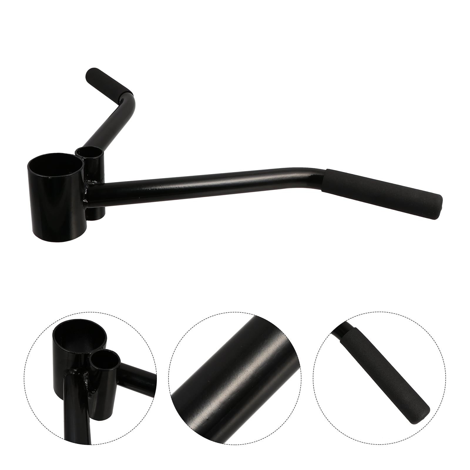 PBPBOX Steel Fitness Barbell Handle for Deadlift t and Core Strength ...