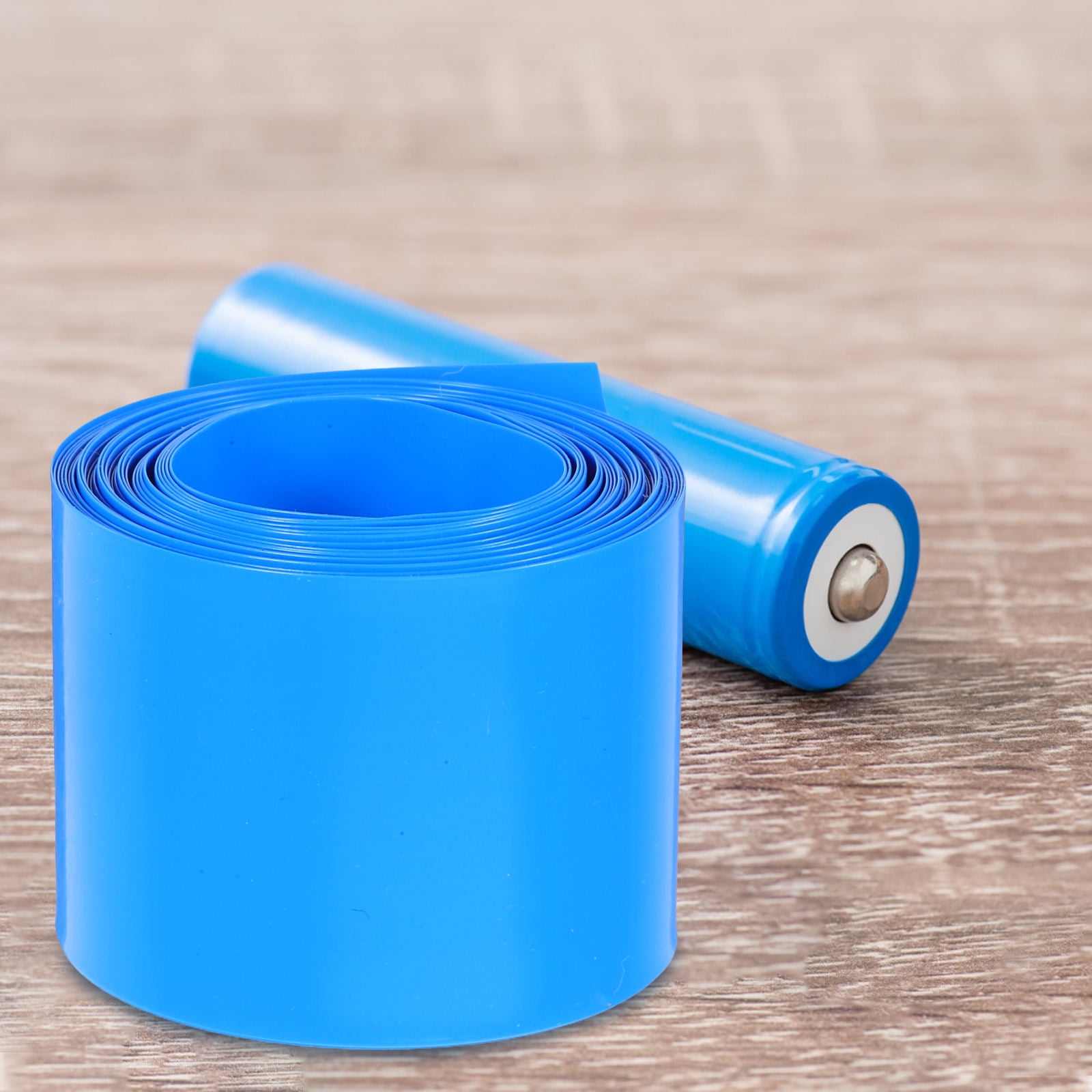 PBPBOX Battery Wrap Pvc Heat Shrink Sleeve Blue Insulation Tubing For ...