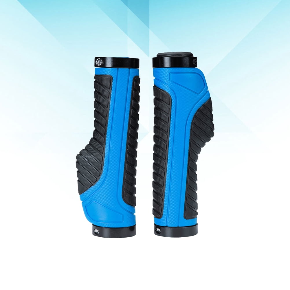 PBPBOX 2Pair Blue Rubber Handlebar Grips Anti Slip Cycling Handle Bar ...