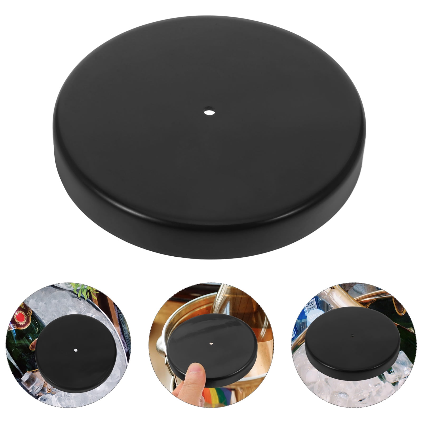 PBPBOX Bucket Replacement Lid Black Plastic Tight Seal for Party ...