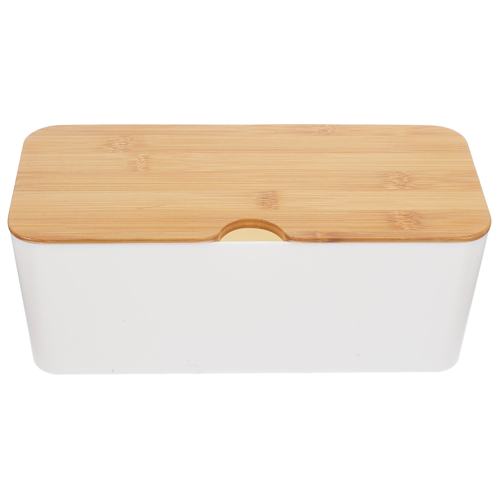 PBPBOX Cable Organizer Wire Box Bamboo White Storage For Car ...