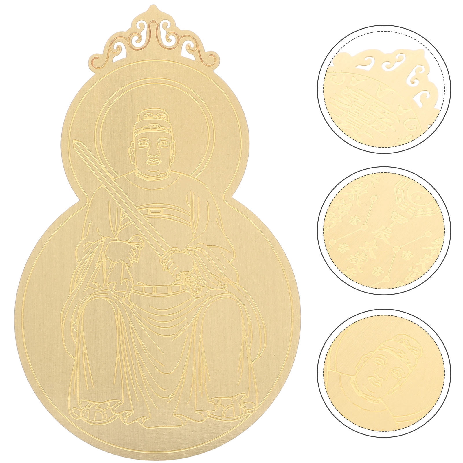 PBPBOX Chinese Traditional Tai Sui Card Golden Blessing Collectible ...