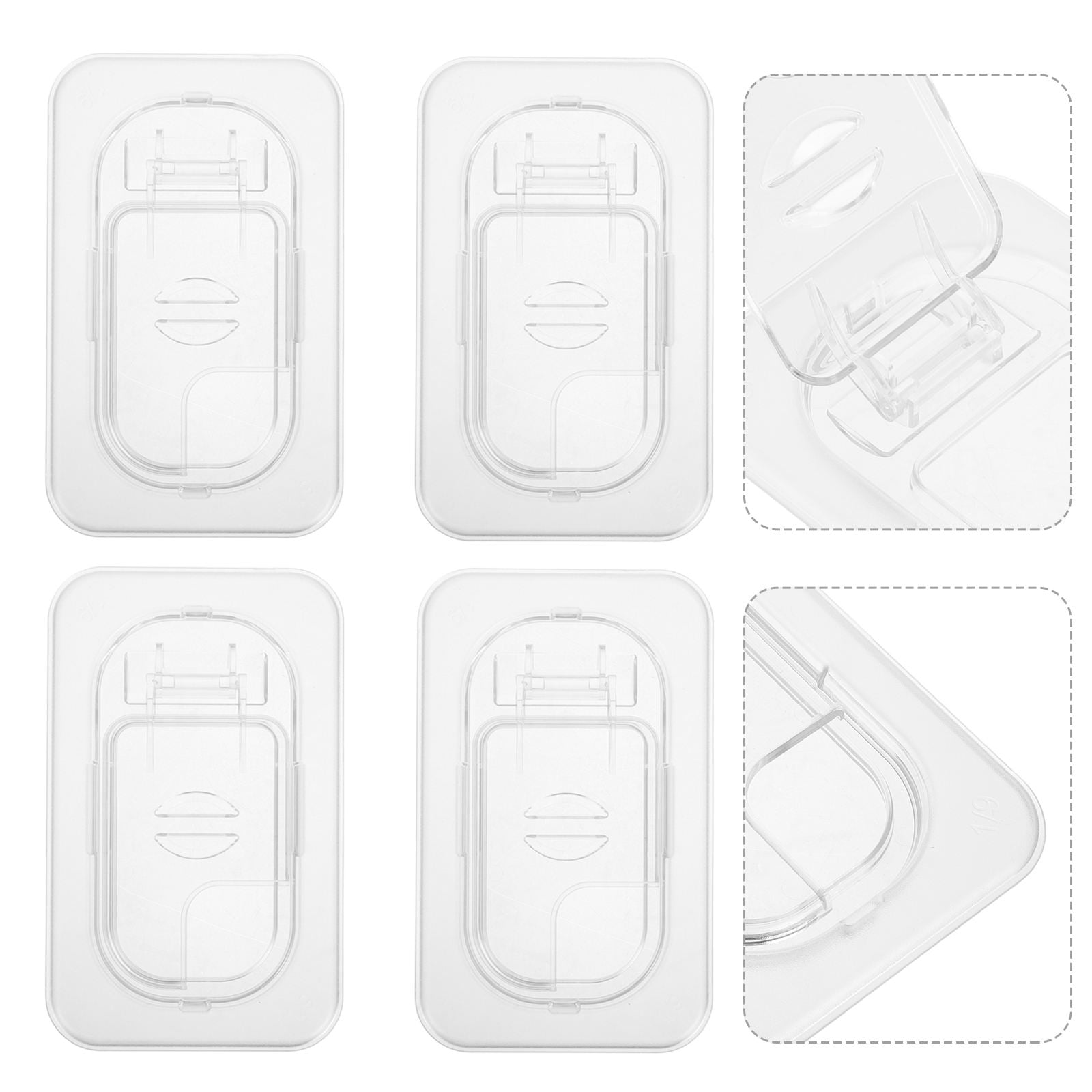 PBPBOX Clear Plastic Lids Food Preservation Covers For Home Users And ...