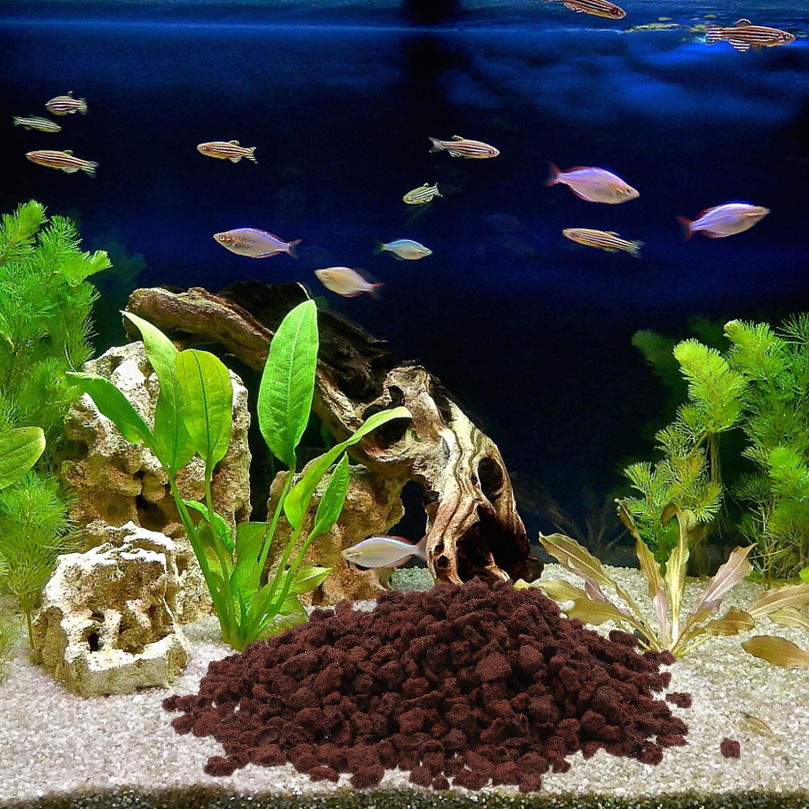 PBPBOX Fish Tank Ornament 1Set Stone Volcanic Rock for Aquarium Use ...