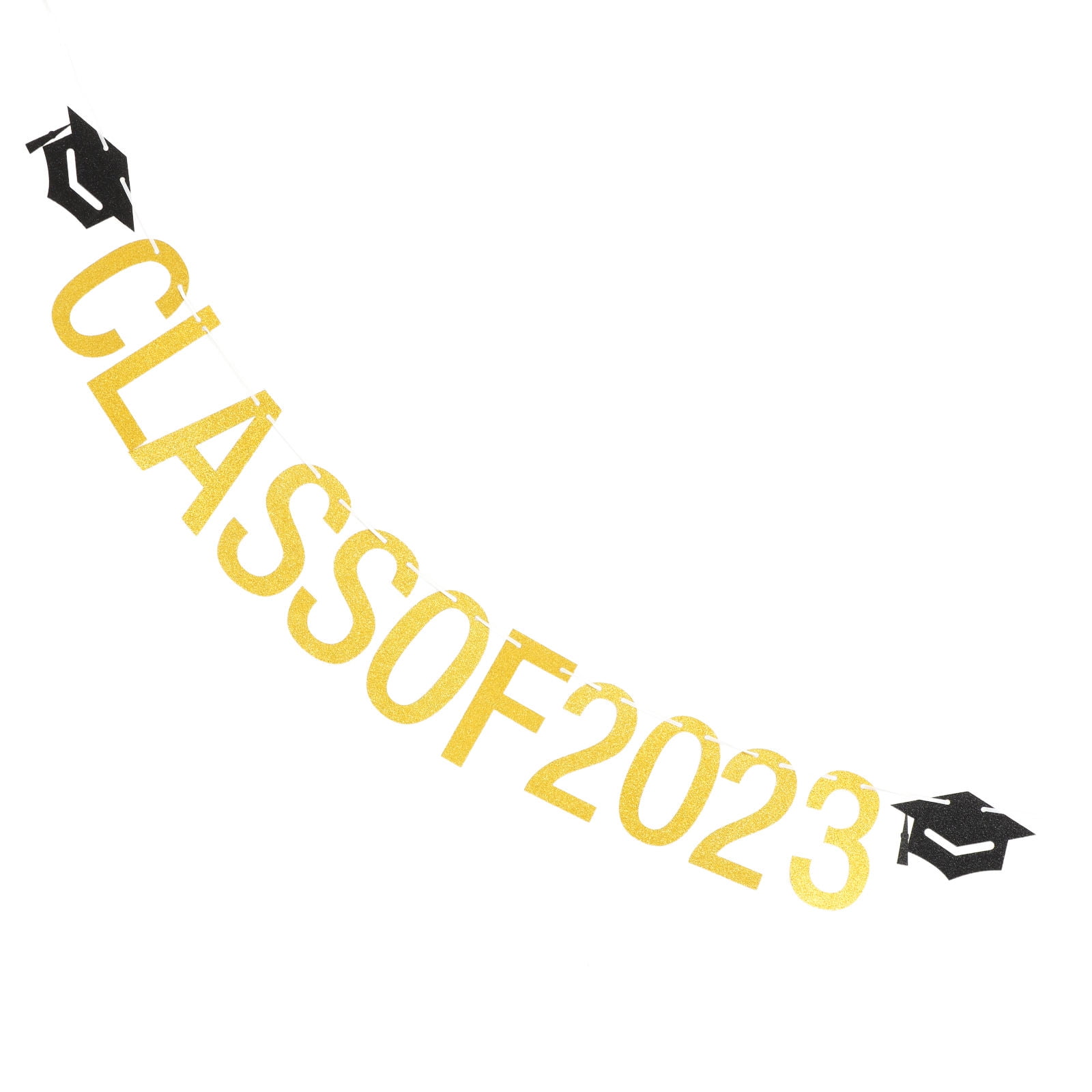 PBPBOX Golden Graduation Banner with Class of 2023 Design for Party ...