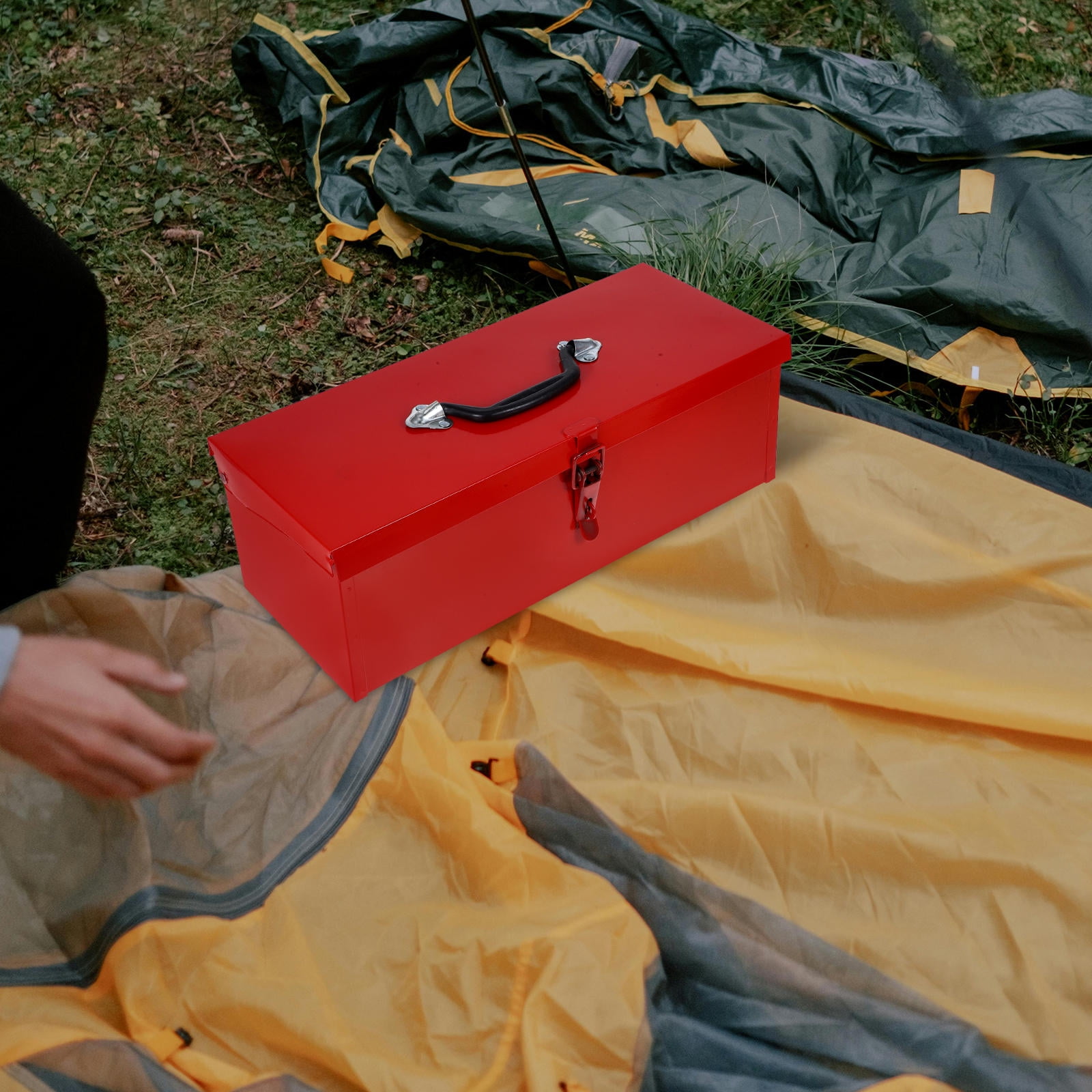 PBPBOX Heavy Duty Metal Tool Box Organizer With Latch and Handle ...