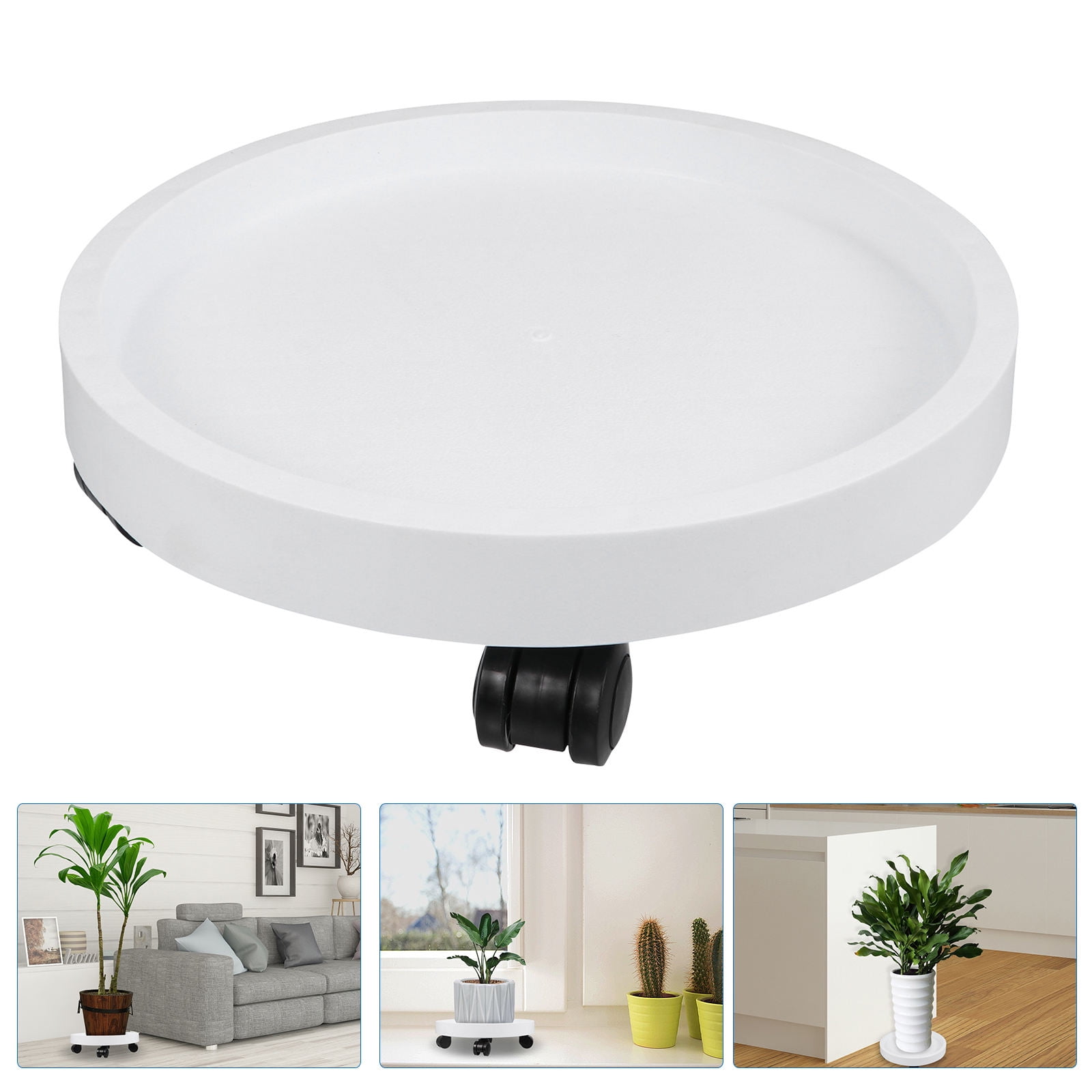 PBPBOX Heavy Duty Wheeled Pot Holder Rolling Plant Stand for Easy ...