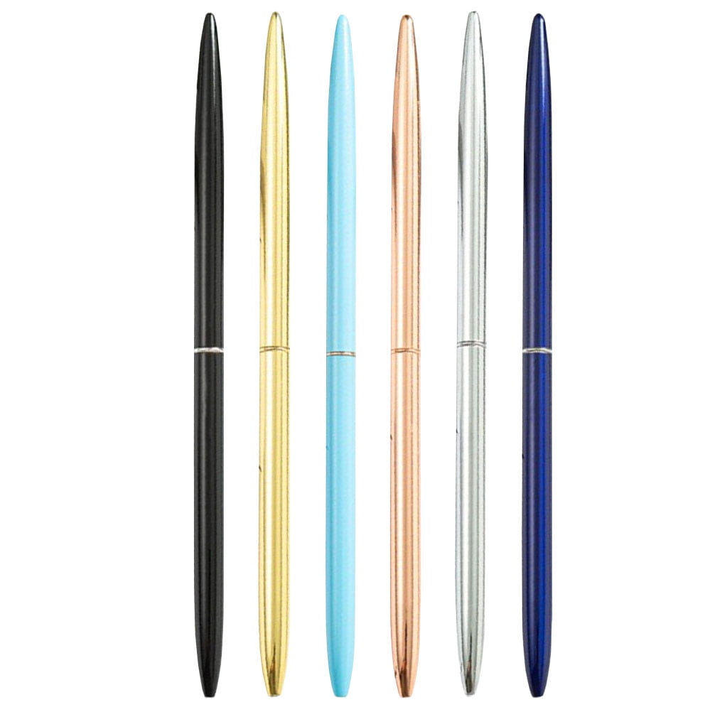 PBPBOX 6Pcs Assorted Color Metal Ballpoint Pens Smooth Writing Pen for ...