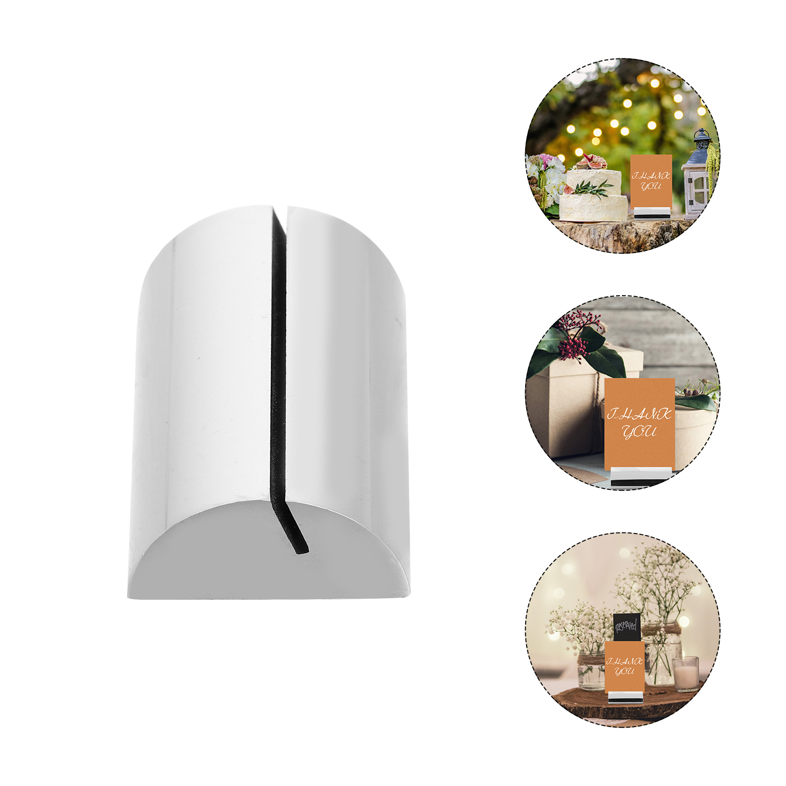 PBPBOX Index Card Stand Business Cards Holder Stainless Steel Menu ...