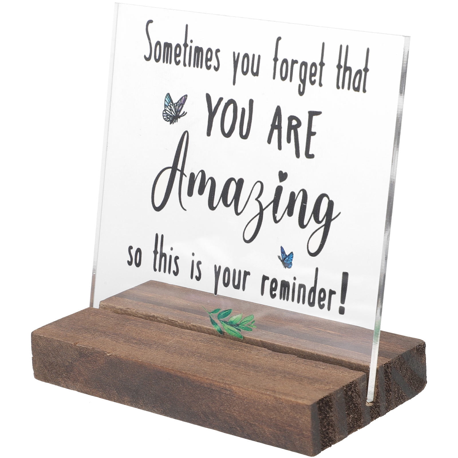 PBPBOX Inspiration Quote Signs Multi Acrylic Office Signs Transparent ...