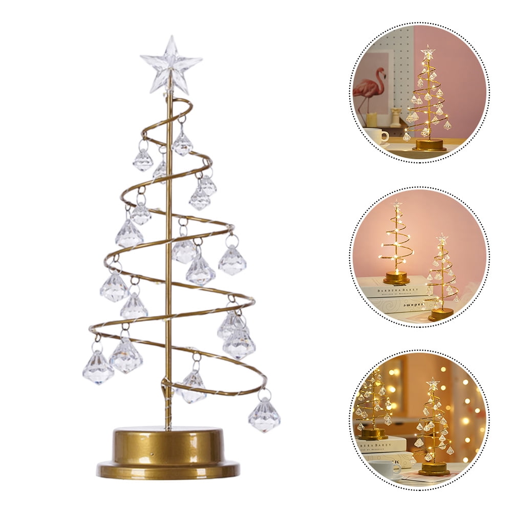 PBPBOX Tree Lamps for Living Room LED Crystal Tree Lamp Plastic 1Pcs ...