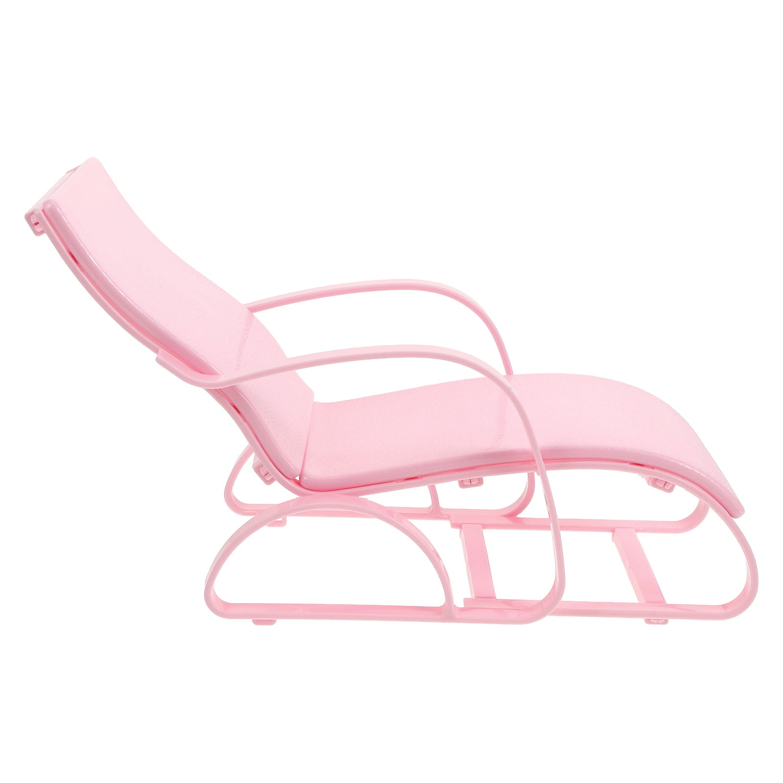 PBPBOX Mini Beach Chair Dollhouse Simulation Chair Plastic Pink 1Set ...