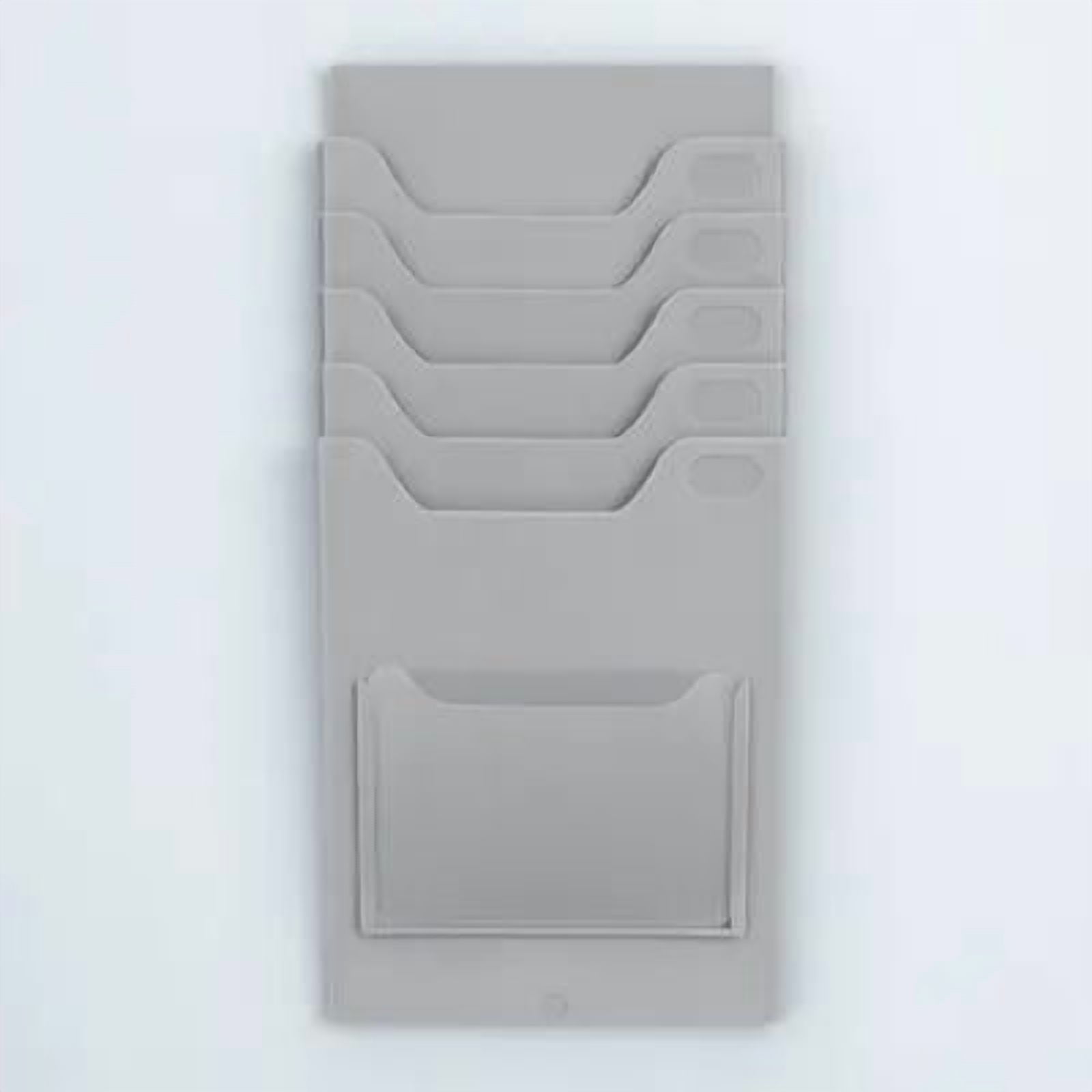PBPBOX 1Pack Material Card Rack Light Grey Multi Pocket Timecard Holder ...