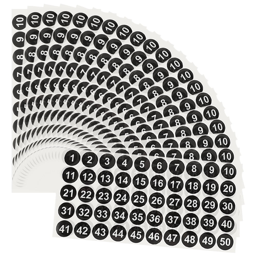 PBPBOX MultiFunctional Number Stickers SelfAdhesive for Decoration and ...