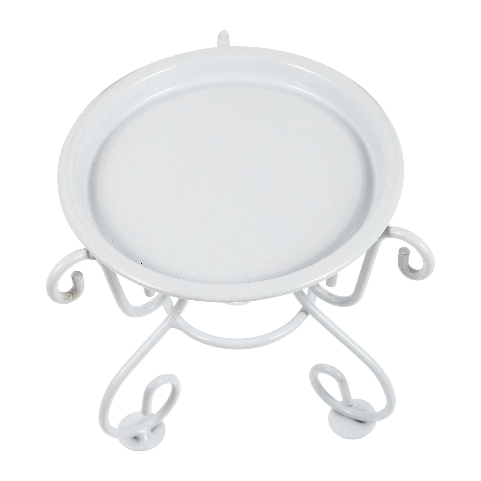 PBPBOX Plant Bases for Pots White Iron Square 1Pack for Garden Decor ...