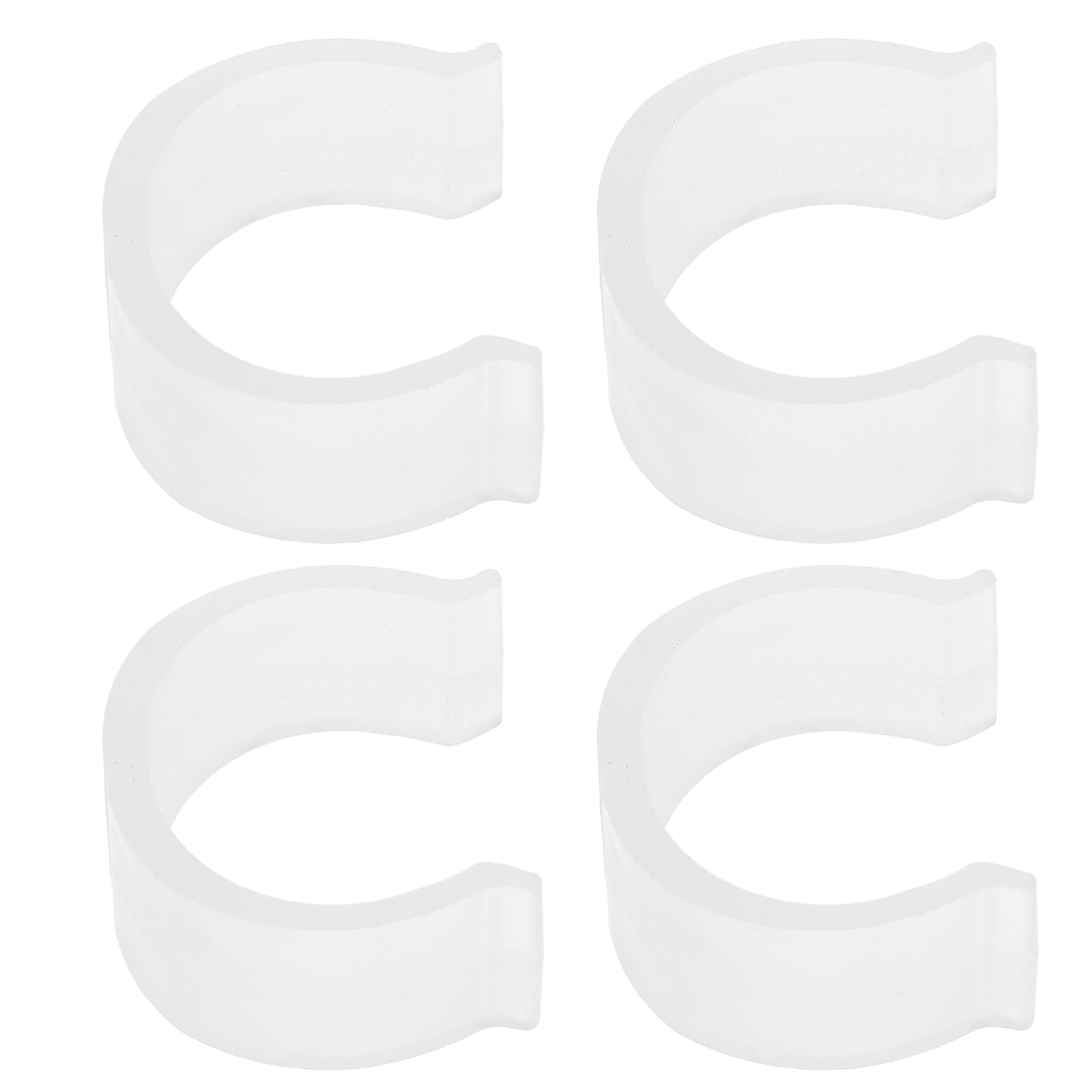 PBPBOX Plastic Curtain Rod Ceiling Mount Buckles U-shaped Anti-slip for ...