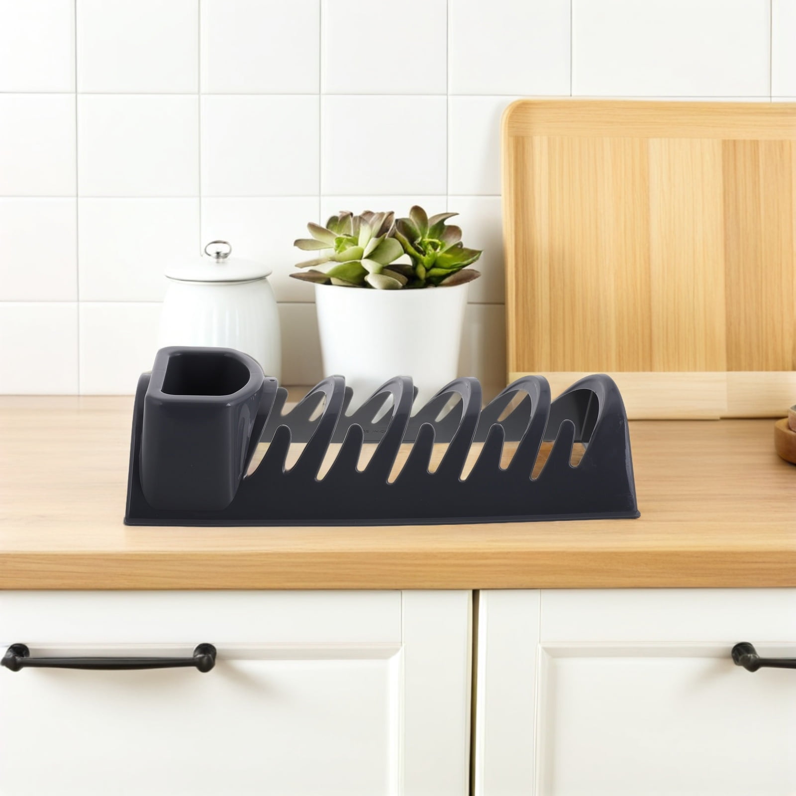 PBPBOX Plates Stand Rack Dish Rack Chopstick Holder Plastic Utensil ...