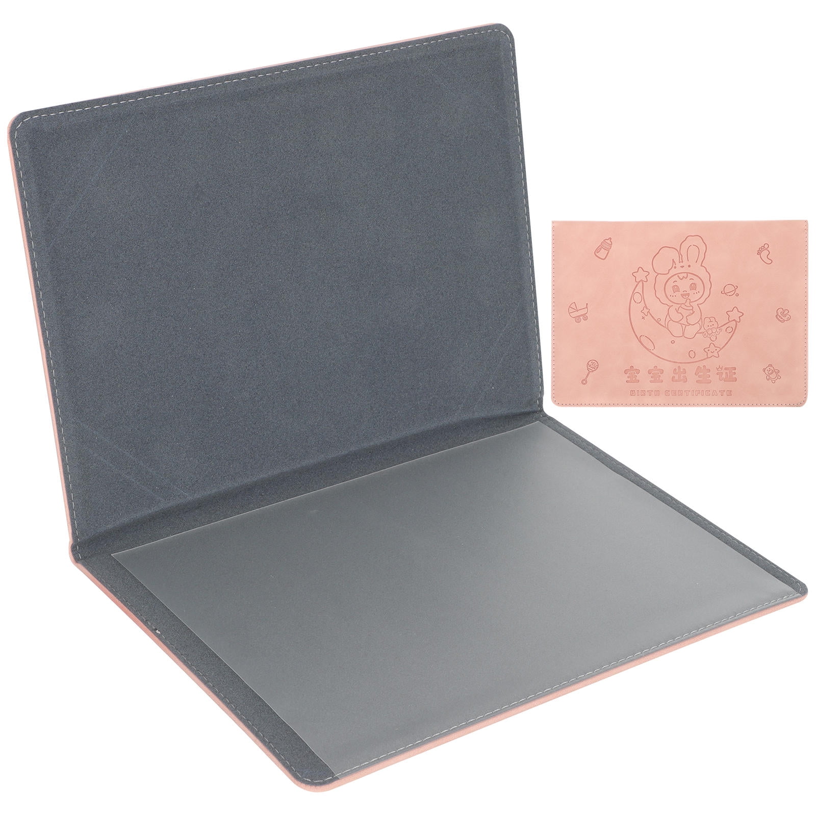 PBPBOX Birth Certificate Protector Pink Cover for Home Use and Portable ...