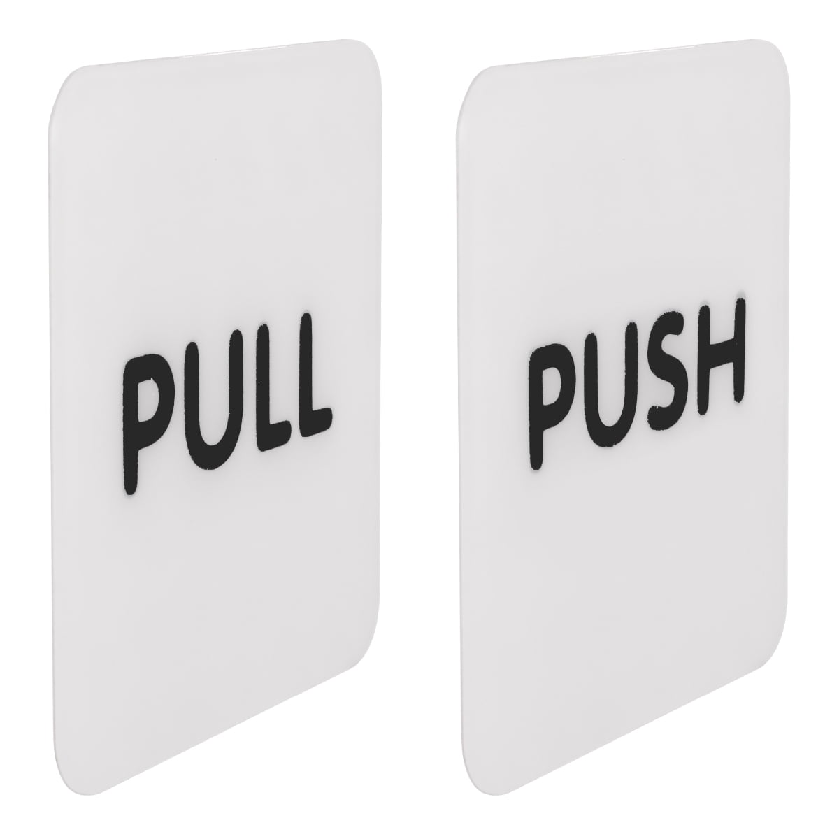 PBPBOX Push Pull Door Decals Acrylic Door Sticker for Shop Doors 1 Pair ...