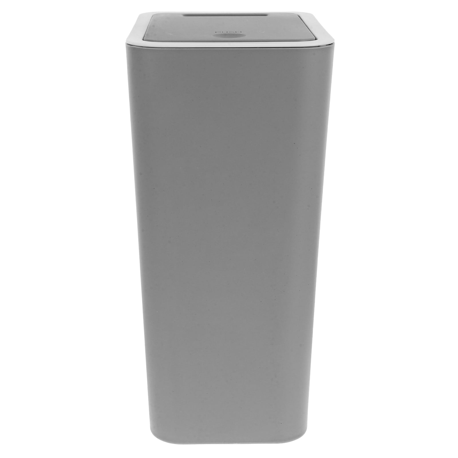 PBPBOX Waste Basket with Lid Trash Can Light Grey Plastic Waste ...