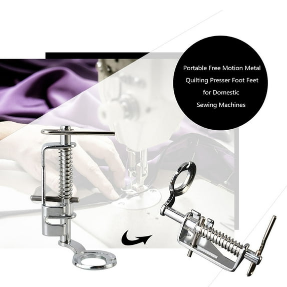 PBPBOX Durable Metal Quilting Presser Foot for Singer Brother Sewing ...