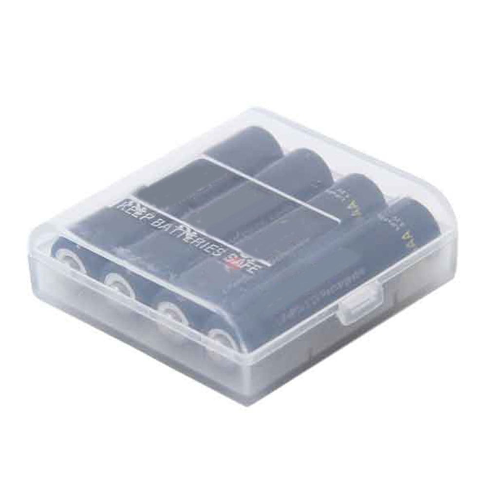 PBPBOX Clear Plastic Aaa Battery Holder Case for Organizing and ...