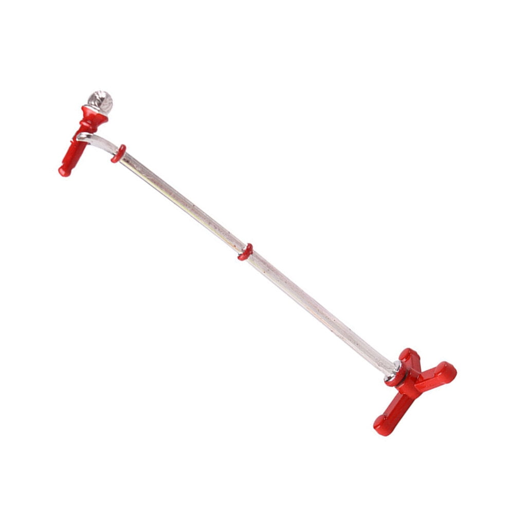 PBPBOX Retro Microphone Props Model Red Alloy Adjustable Height for ...