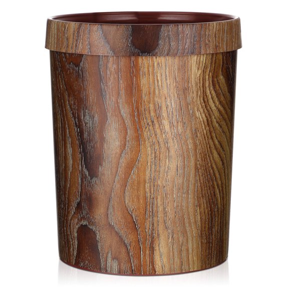 PBPBOX 1Pc Elegant Retro Style Brown Plastic Can Imitated Solid Wood ...
