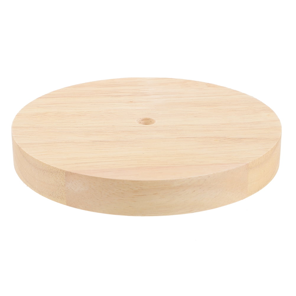 PBPBOX Rustic Wooden Round Table Lamp Base for Adults 1Set - Walmart.com